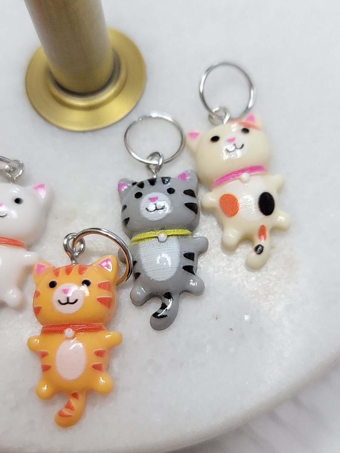 STITCH Markers/kitty Jam Stitch Markers/cat Stitch - Etsy