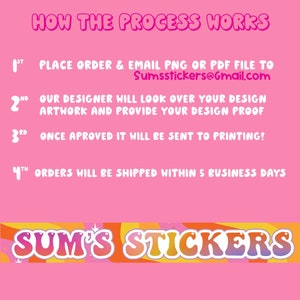 50 Custom Circle Stickers, Bulk Stickers, Personalized Decals ...