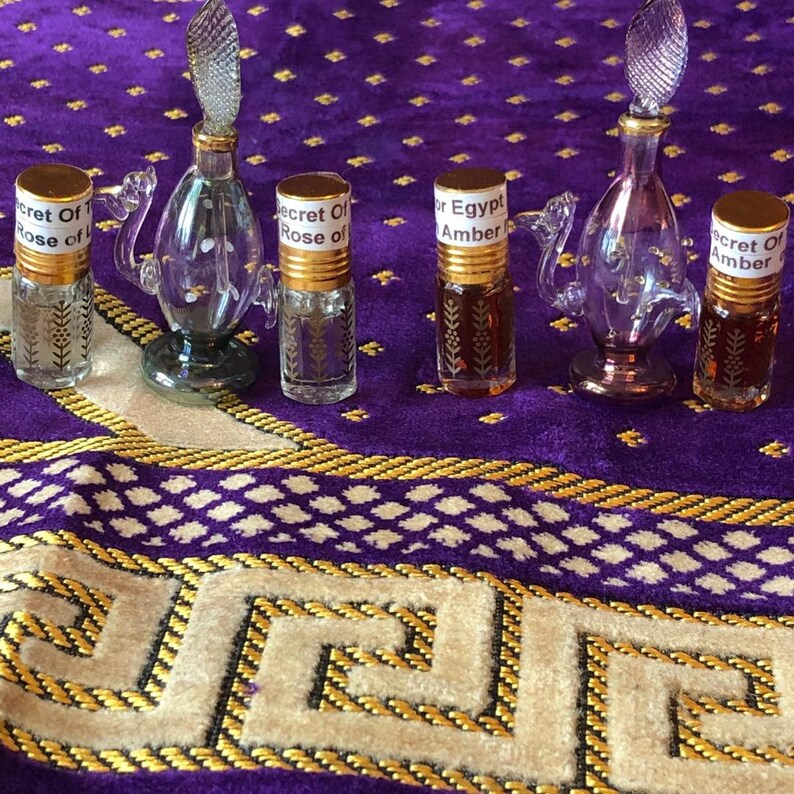 Baby Camel Mouth Blown Egyptian Perfume Bottles Pyrex Glass - Etsy