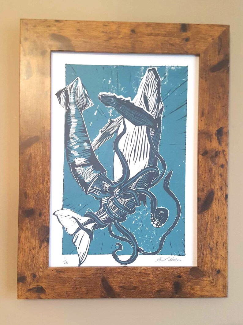 Set of Three Nautical Lino Prints - Etsy