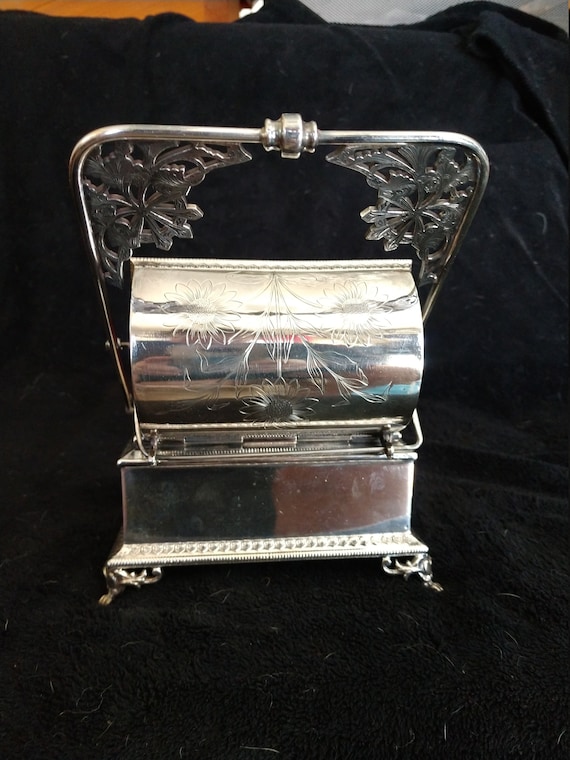 Antique Wilson flip top jewelry box rare and amazing!… - Gem