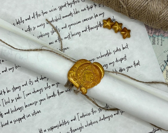 Hand-aged Parchment Scroll (personalization Available) - Etsy