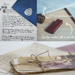Handmade Love Letter Scroll, Custom Scroll, Wax Seal Letter ...