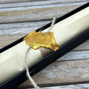 Handmade Love Letter Scroll, Custom Scroll, Wax Seal Letter ...