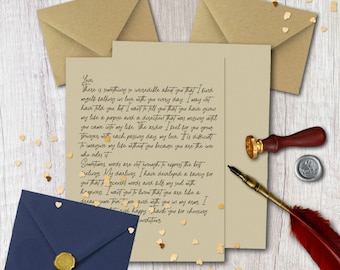 Love Letter Hearts Personalised Gift Present Valentine's Gift for ...