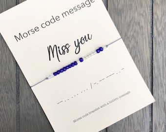 I Miss You Bracelet - Etsy