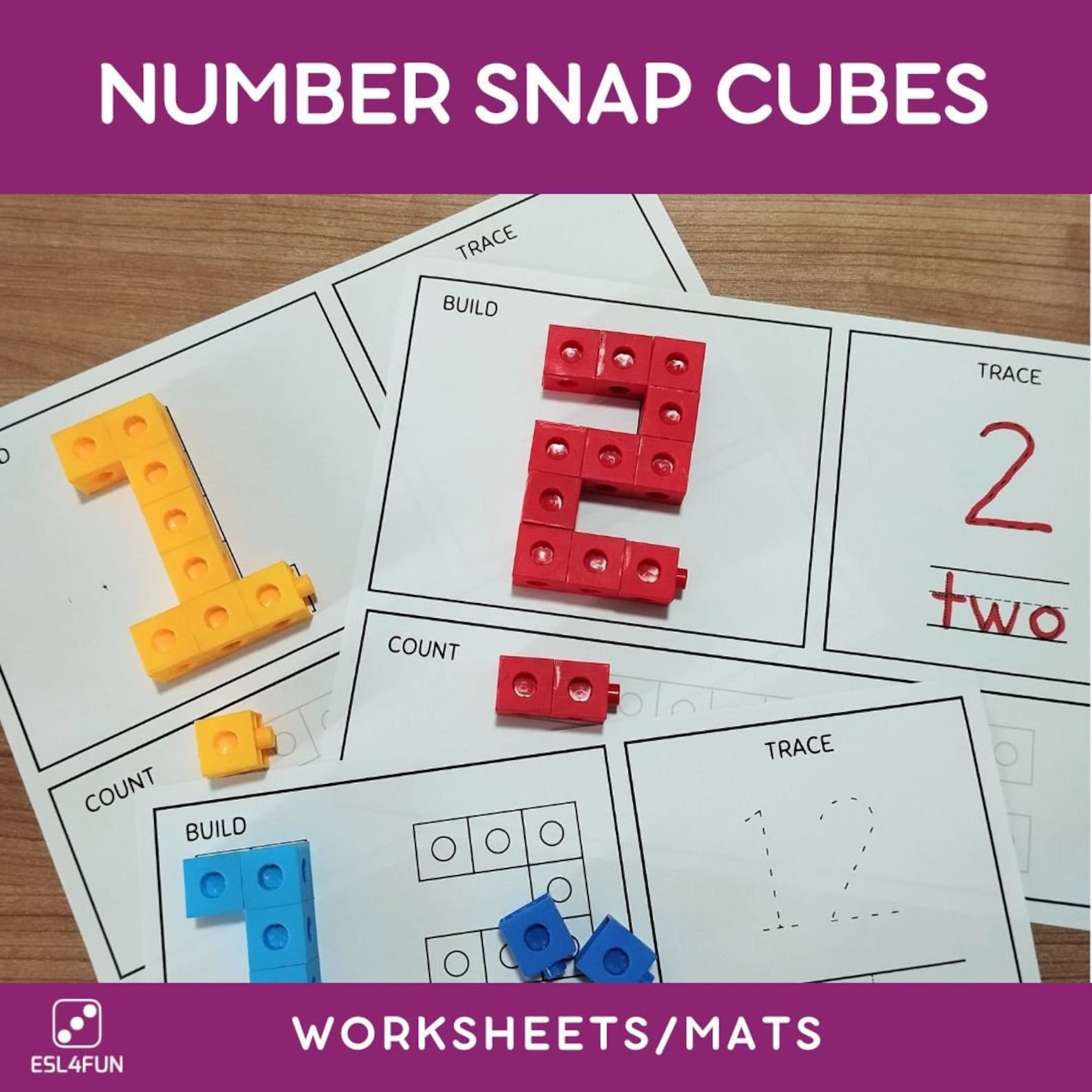 Number Snap Cubes Number Recognition Activity Number Formation ...