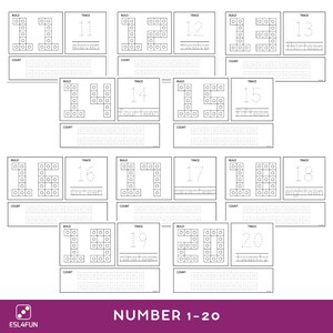 Number Snap Cubes Number Recognition Activity Number Formation ...