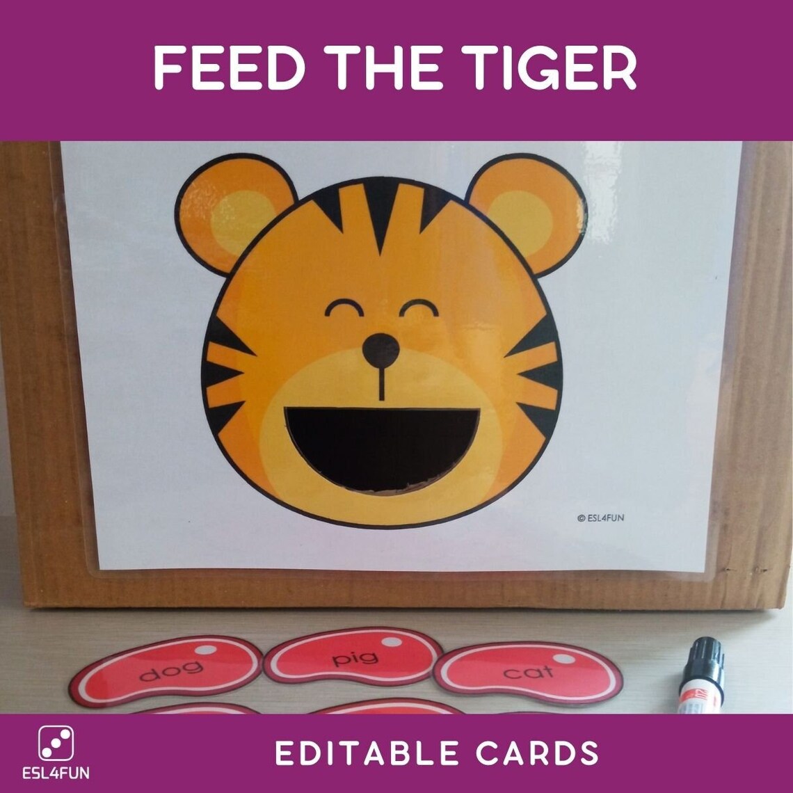 Editable Feed the Animals Game for Phonics Math Sight Words Preschool ...