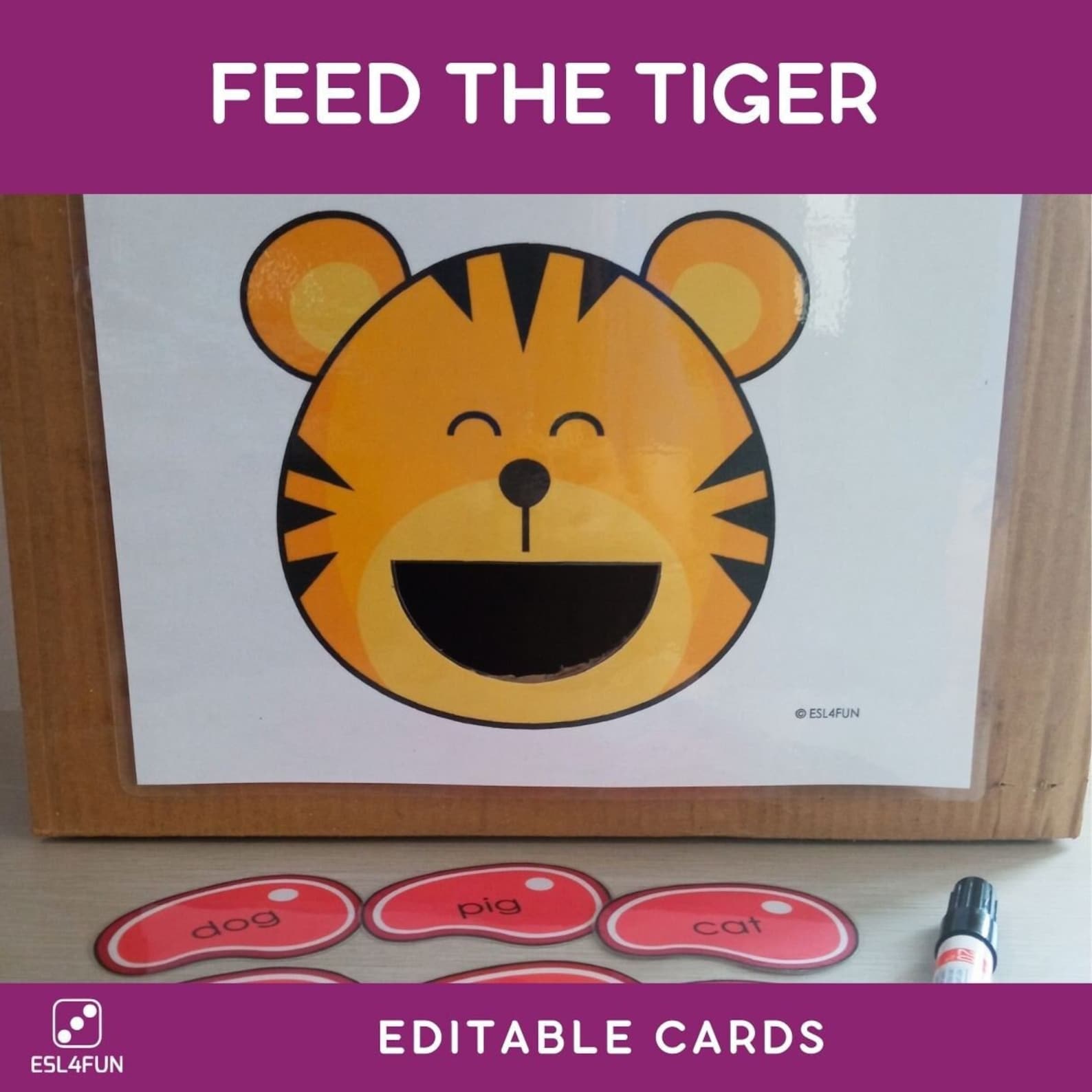 Editable Feed the Animals Game for Phonics Math Sight Words Preschool ...