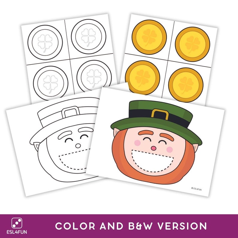 Feed the Leprechaun Game for Phonics Math Sight Words St. Patrick's Day ...