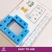 Letter Snap Cubes Mat Letter Formation Worksheet Alphabet Recognition ...