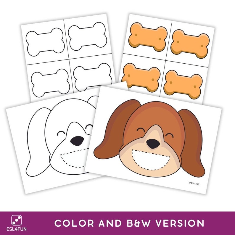 Feed the Animals Game Printable for Phonics Math Sight Words Preschool ...