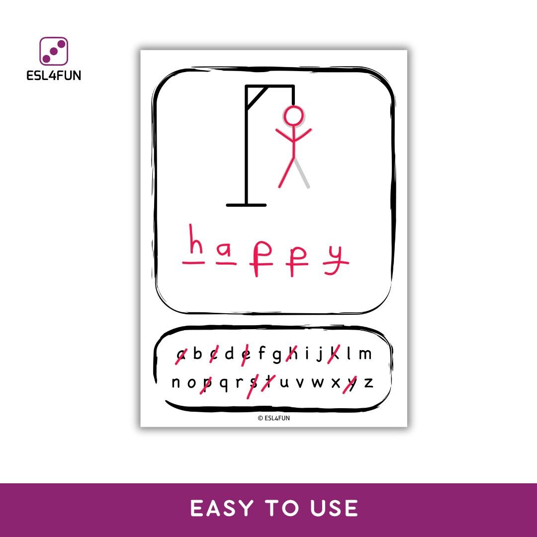 Spelling Activity Hangman Template Game Vocabulary Game Travel Game ...