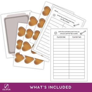 CVC Sight Word Game Flip the Cookie Printable Preschool Activity for ...