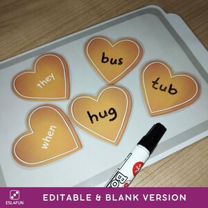 CVC Sight Word Game Flip the Cookie Printable Preschool Activity for ...
