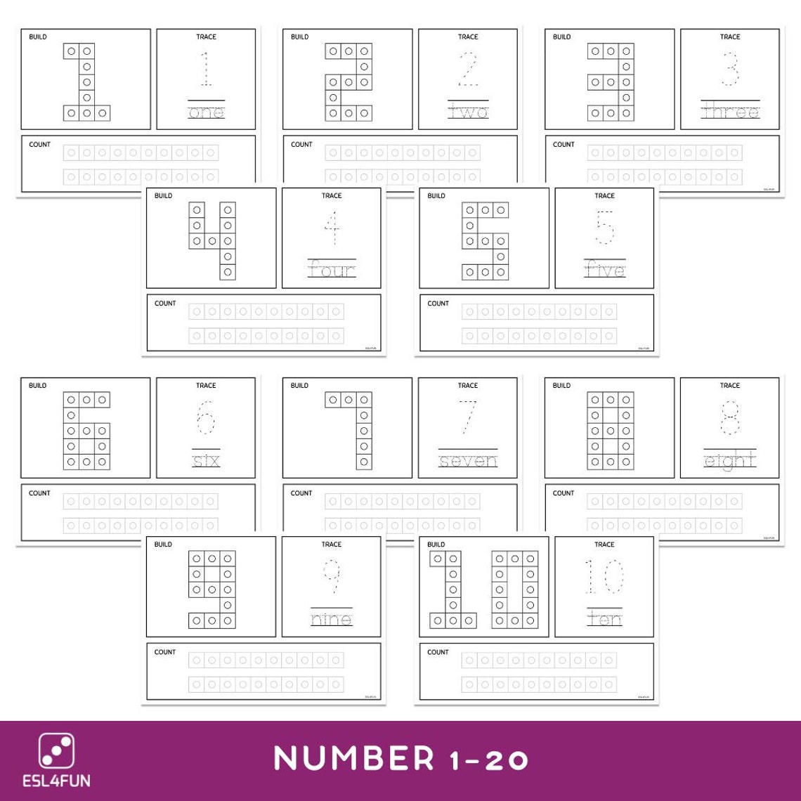 Number Snap Cubes Number Recognition Activity Number Formation ...
