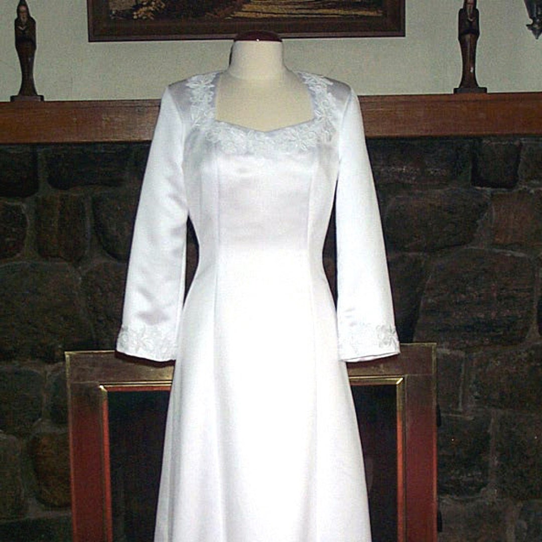 Edward Cromarty Designs, White Lilac Wedding Dress - Etsy