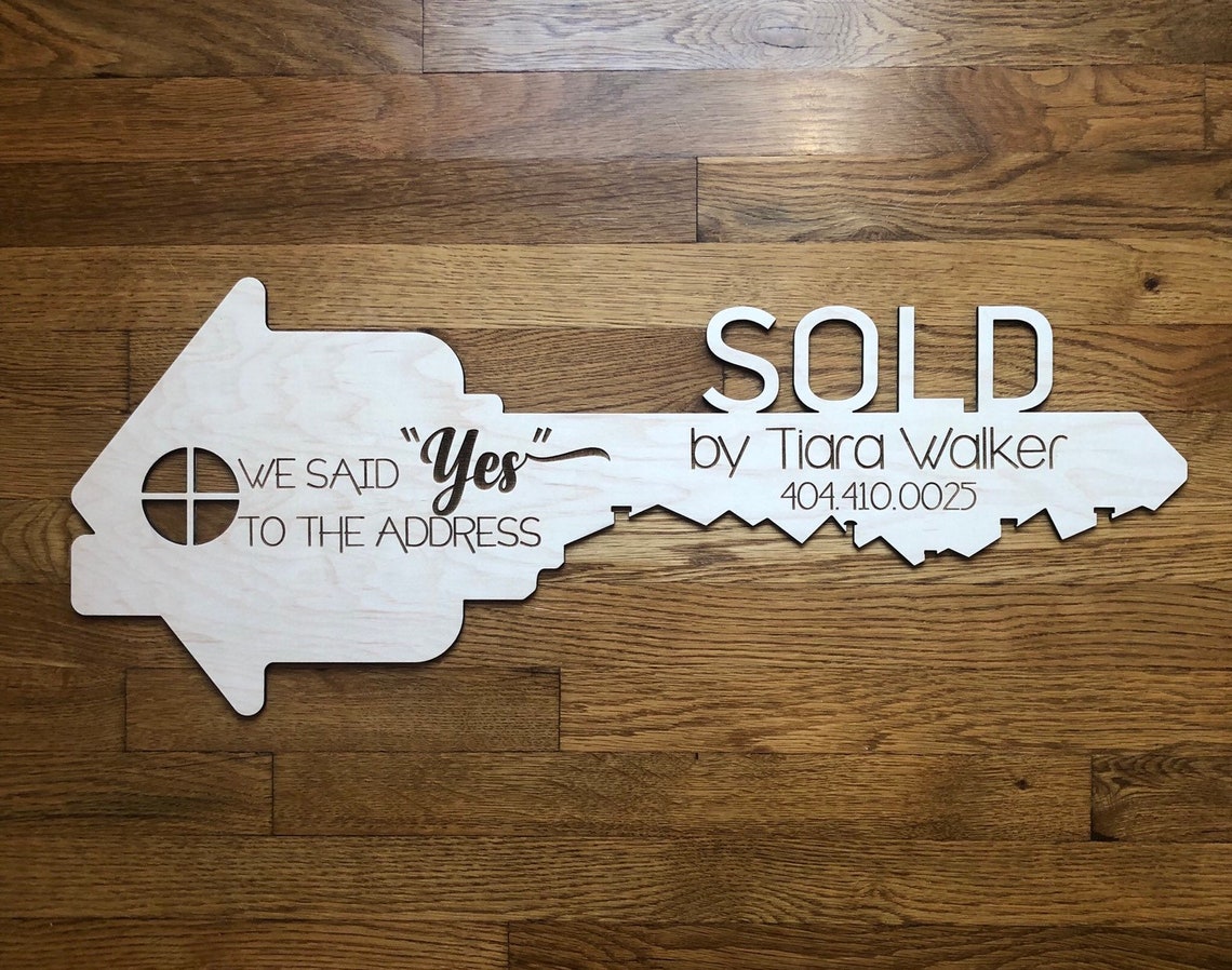 Real Estate Sold Signs Sold Signs Real Estate Engraved Sold - Etsy