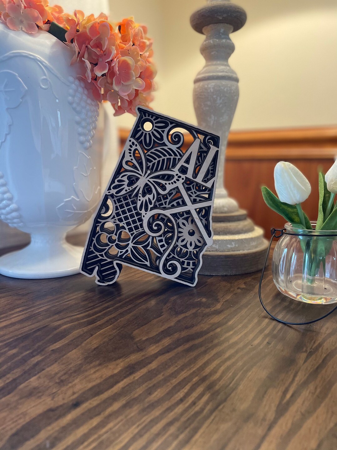 Home Decor 3-D State Sign Alabama State Sign Home Sweet - Etsy