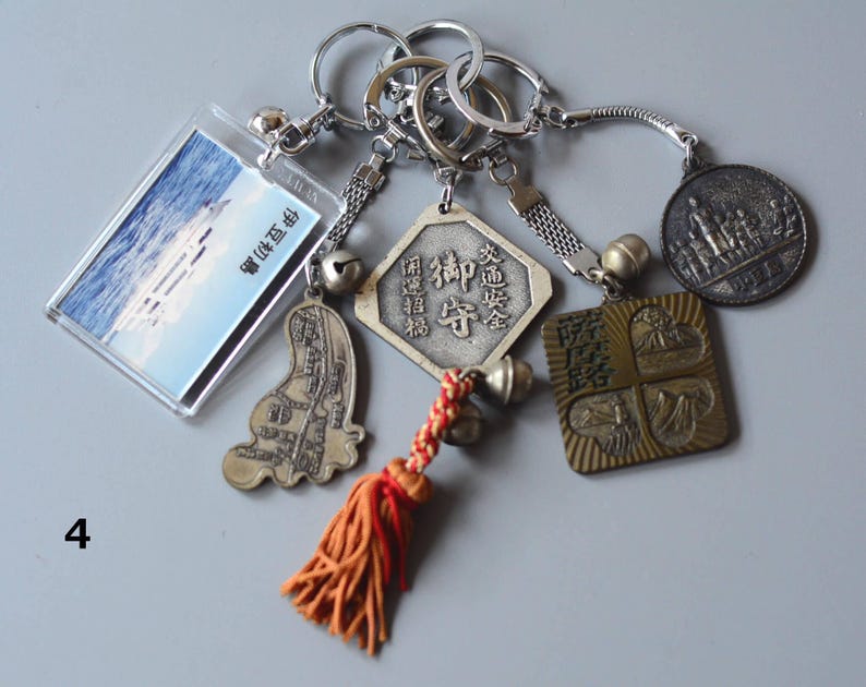 Japanese Vintage Key Rings Lot of 5 Key Chain 1980-90's Bulk Bandle ...