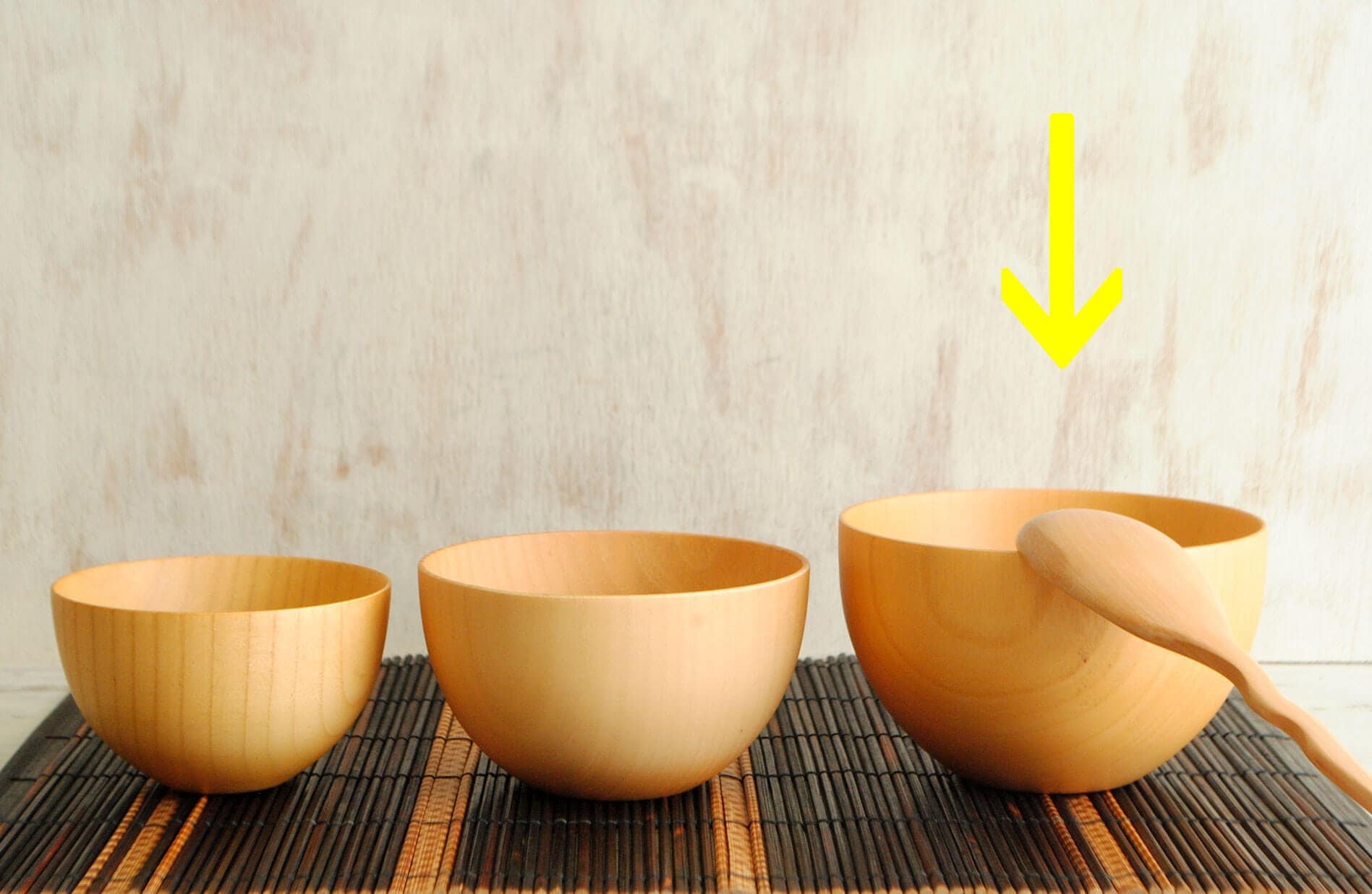 Japanese Antique Style Wooden Bowls Set Lot of 5 Natural Wood - Etsy