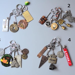 Japanese Vintage Key Rings Lot of 5 Key Chain 1980-90's Bulk Bandle ...