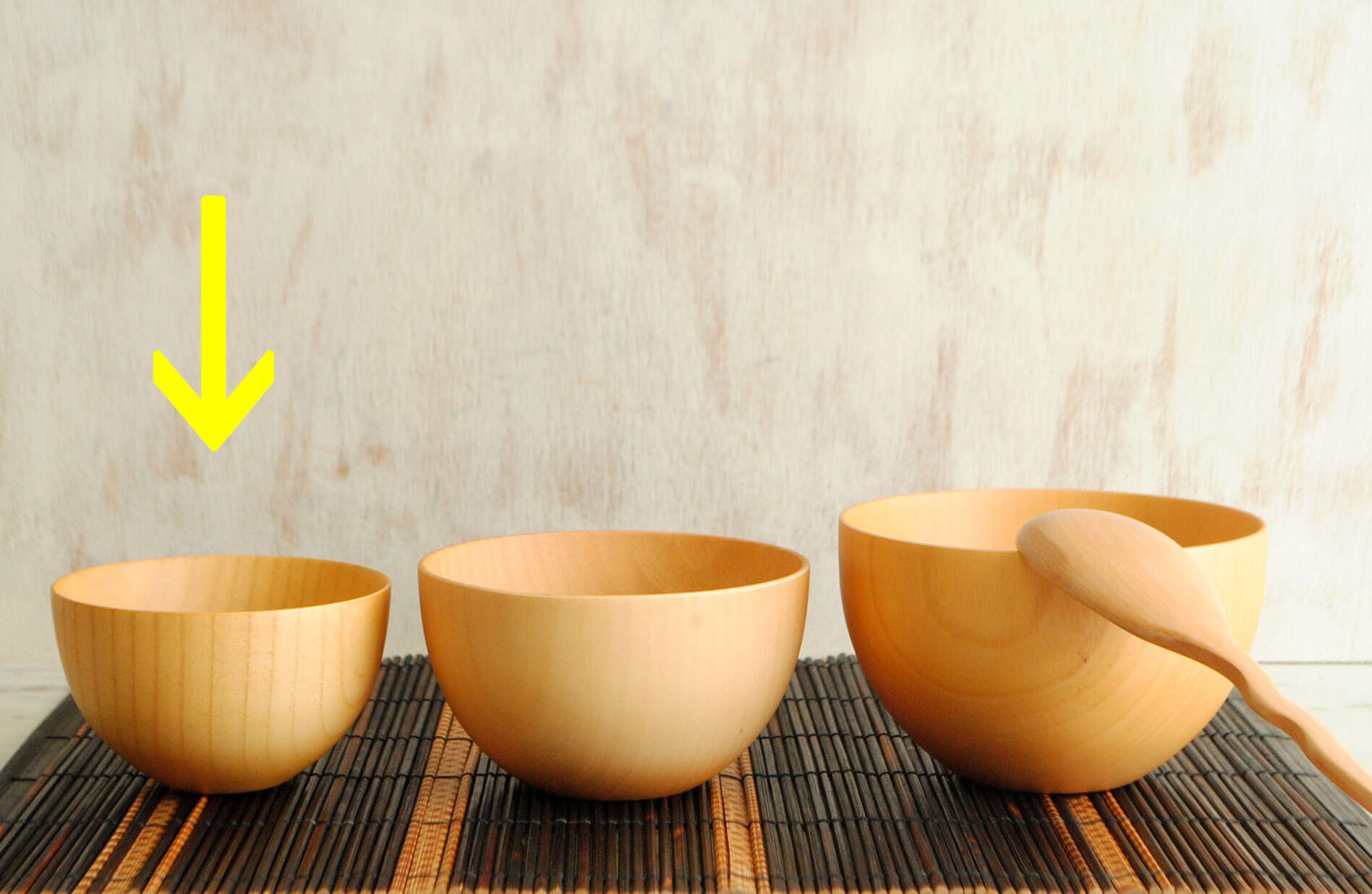Japanese Antique Style Wooden Bowls Set Lot of 5 Natural Wood | Etsy