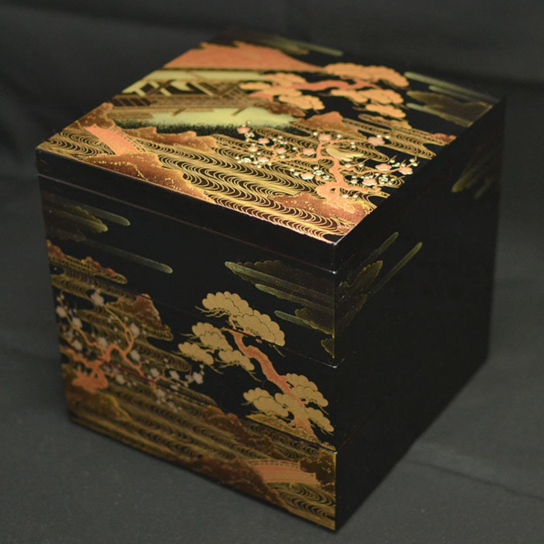 Beautiful Food Box 'JUBAKO' Japanese Traditional Pattern Japanese Food ...