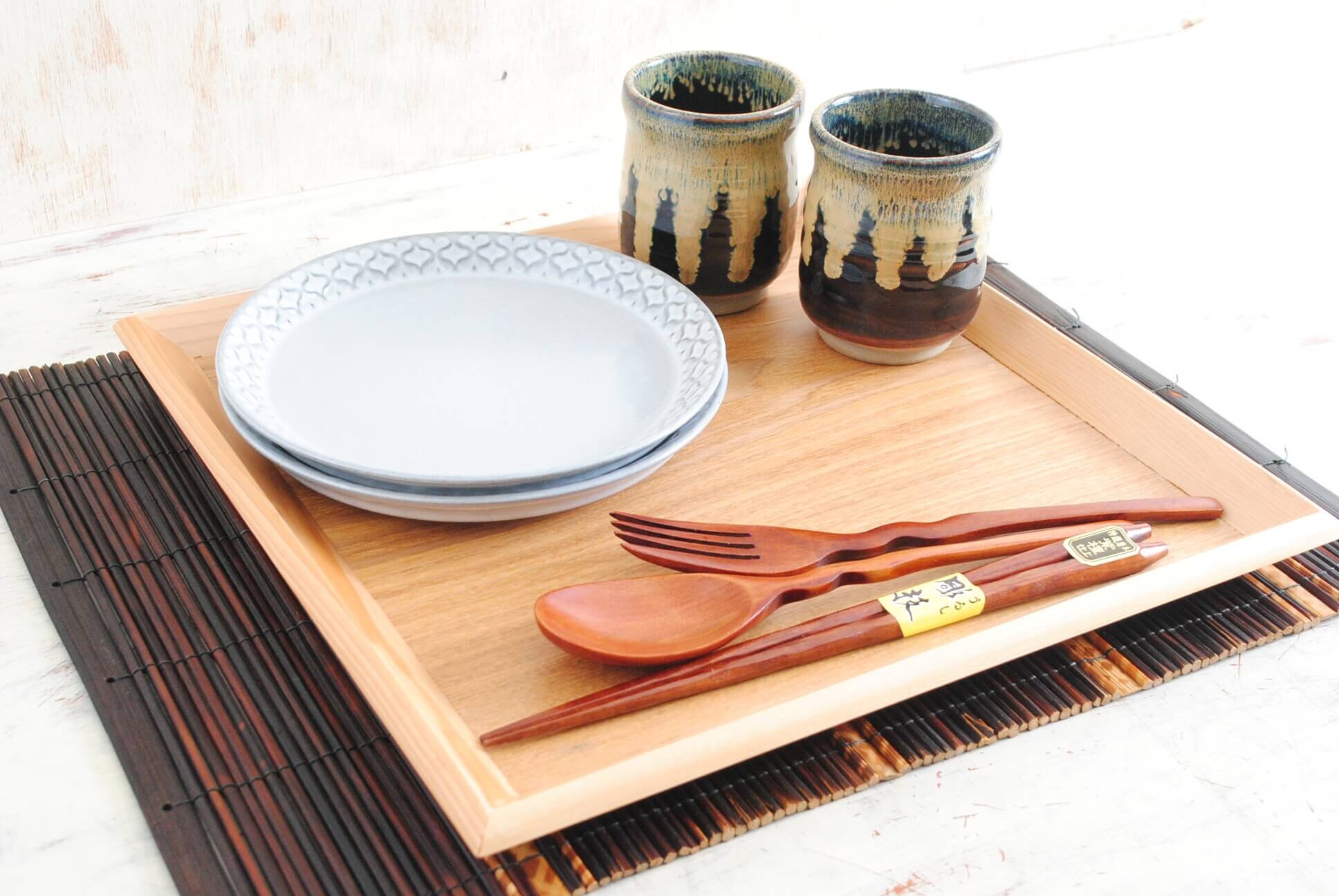 Beautiful Japanese Wood Tray 11.8 X 11.8 30x30cm | Etsy