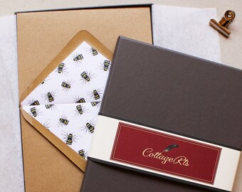 Hand Finished Bumble Bee Letter Writing Paper Stationery Set | Etsy