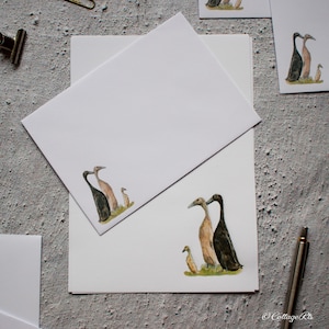 Runner Duck Letter Writing Paper and Envelopes Designed by Cottagerts ...