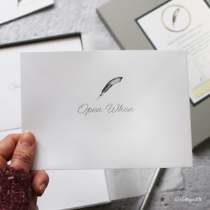 Feather Quill Pen Open When Letter Writing Set - Valentine's Gift ...