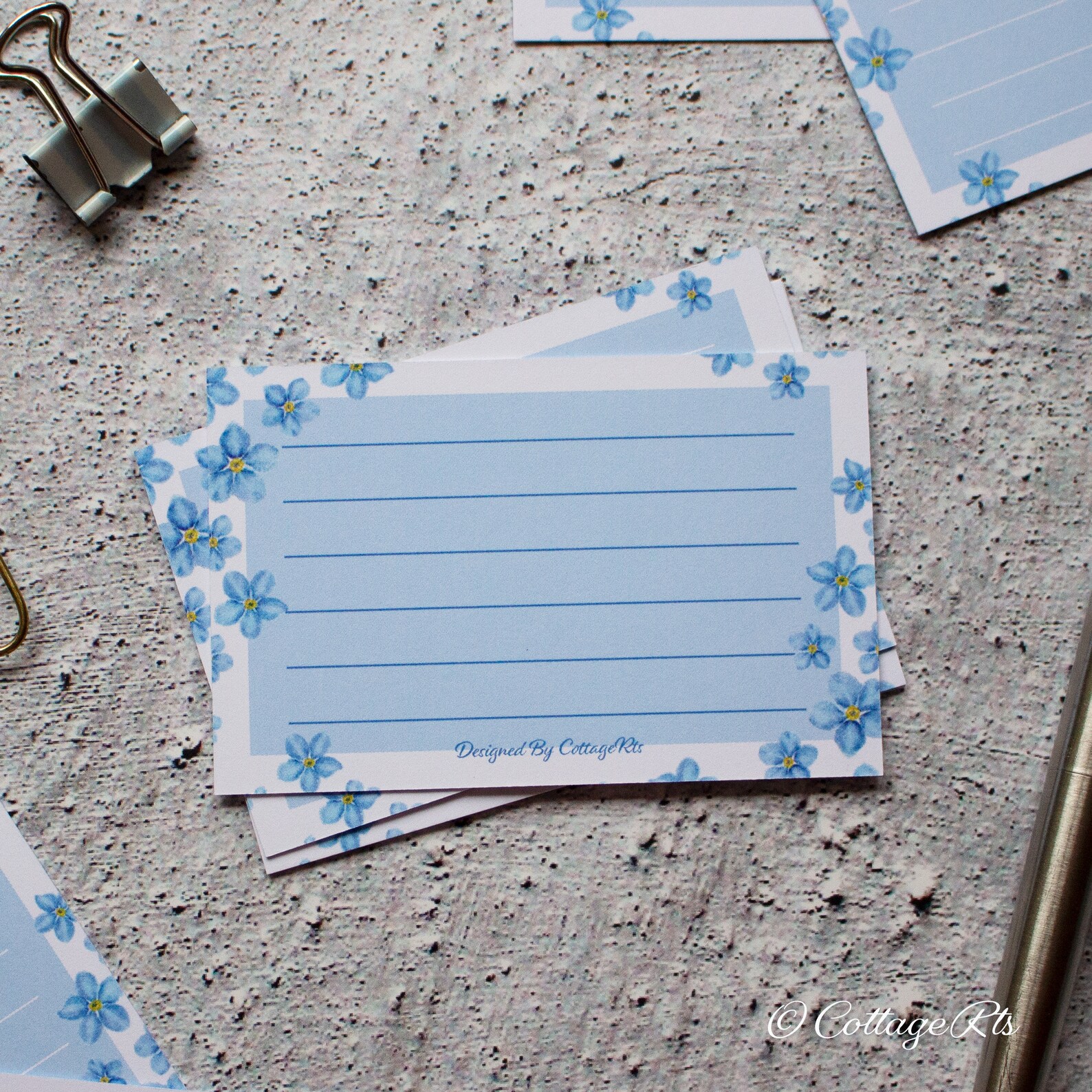 Mini Reminder Cards - Forget-me-not Reminder Cards - Pack of 12 ...