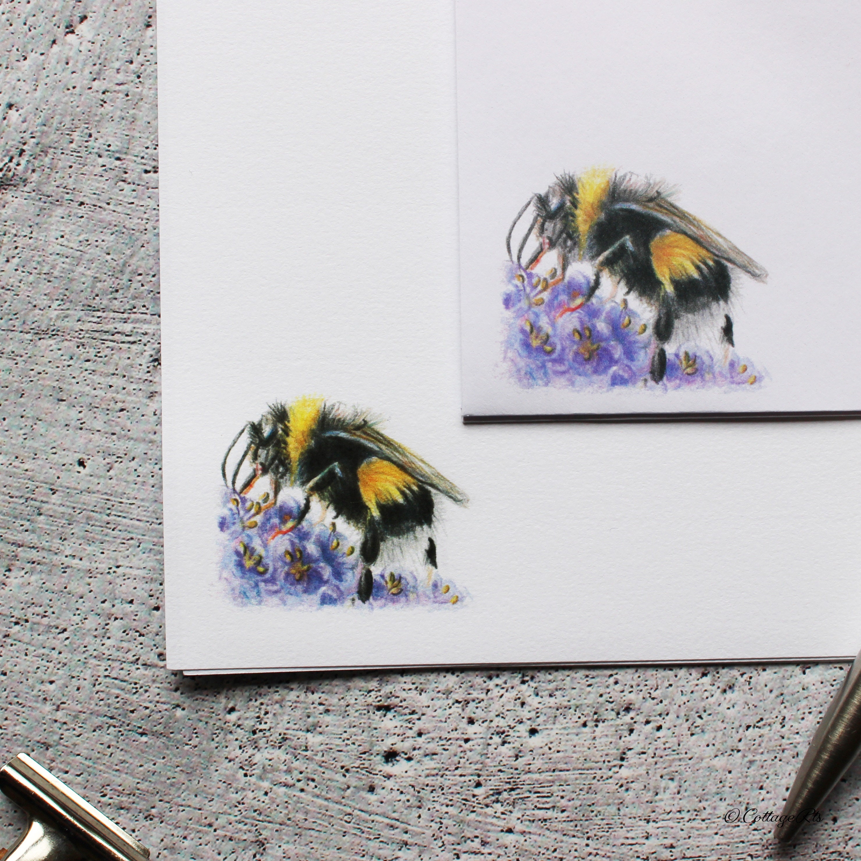 Floral Bumble Bee Letter Writing Paper Letter Writing Set - Etsy