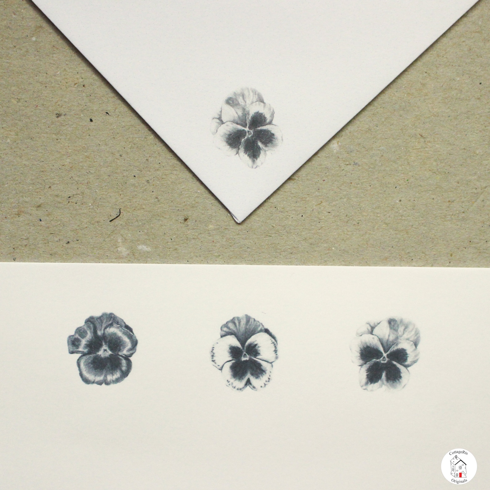 Pansy Flower Letter Writing Paper Letter Writing Set - Etsy UK
