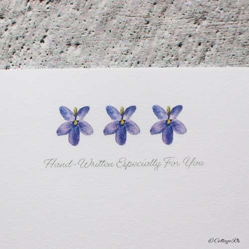 Violet Watercolour Letter Writing Paper A5 Paper Botanical - Etsy UK