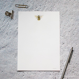 Hand Finished Bumble Bee Letter Writing Paper - Stationery Set ...