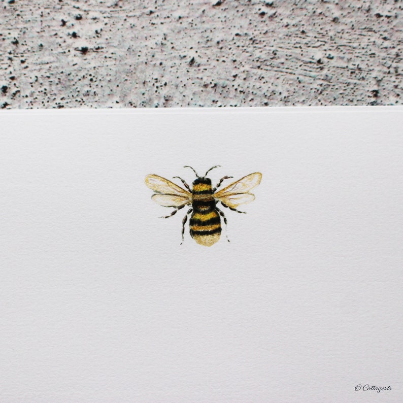 Hand Finished Bumble Bee Letter Writing Paper Stationery Set | Etsy