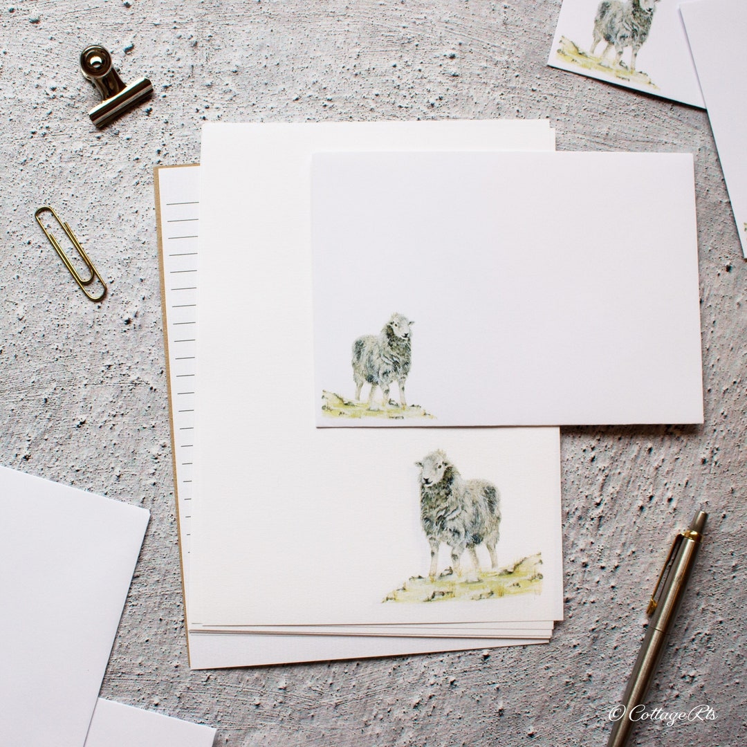 Herdwick Sheep Letter Writing Paper and Envelope Set - Designed by ...
