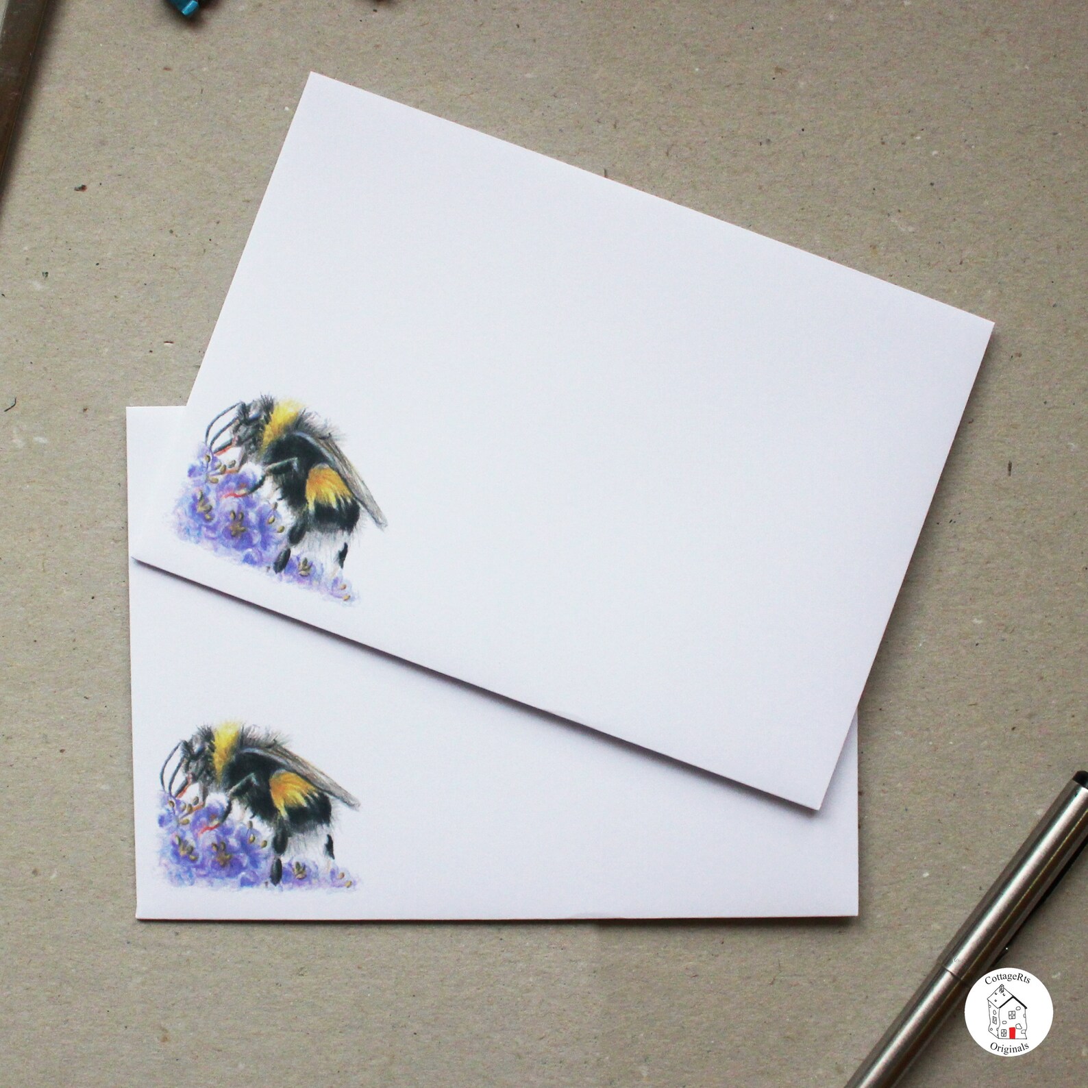 Floral Bumble Bee Letter Writing Paper Letter Writing Set | Etsy