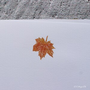 Maple Leaf Autumn Letter Writing Paper - Fall Letter Writing Set - Hand ...