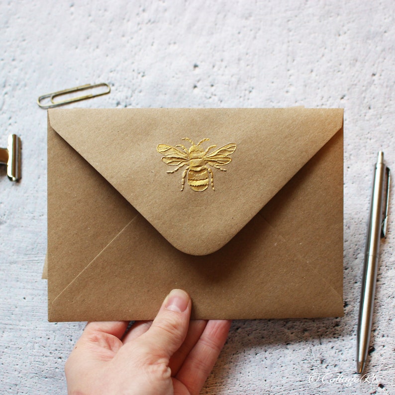 Hand Finished Bumble Bee Letter Writing Paper Stationery Set - Etsy