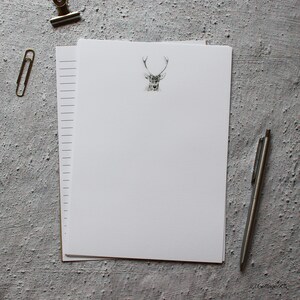 Stag A5 Letter Writing Paper and Envelopes Designed by - Etsy