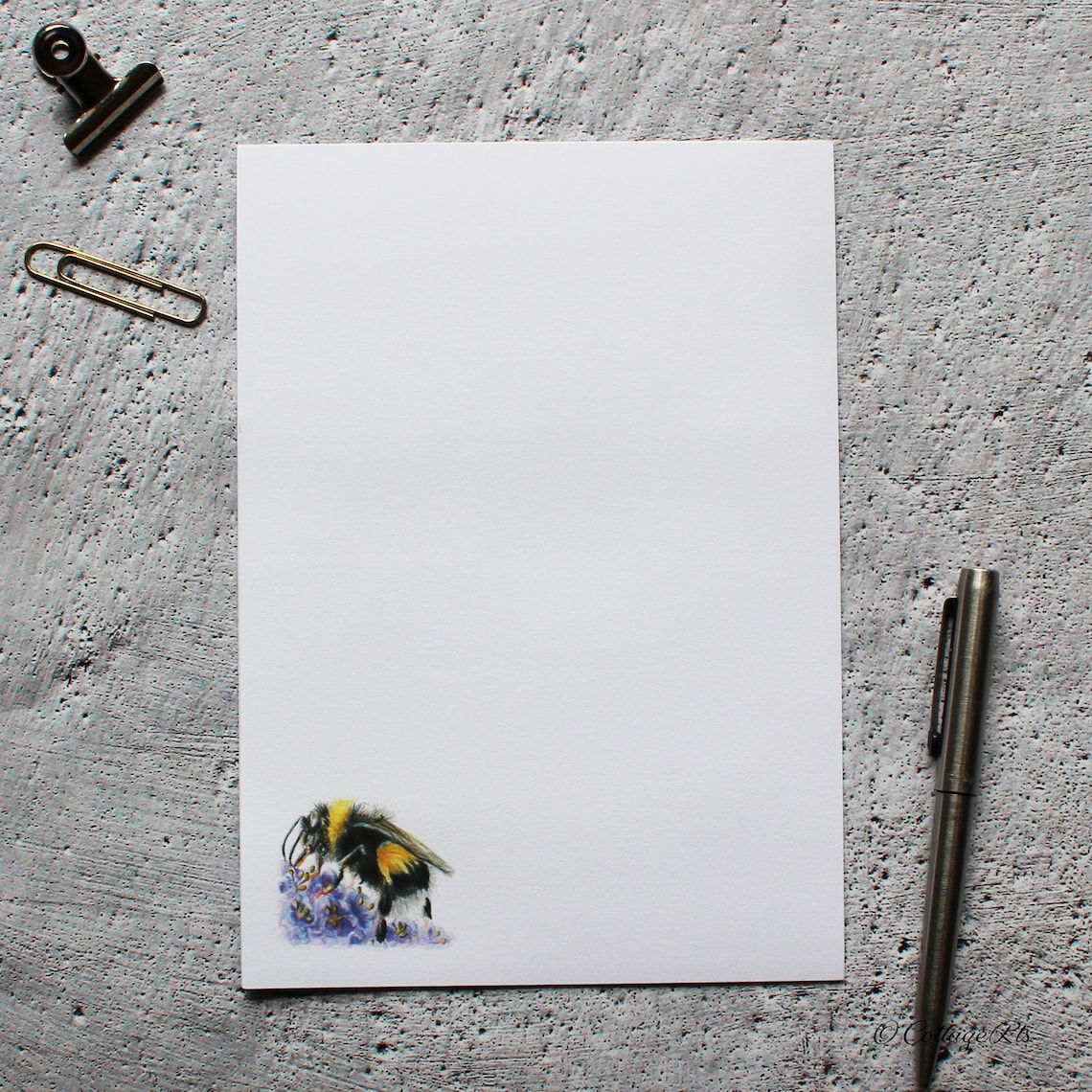 Floral Bumble Bee Letter Writing Paper Letter Writing Set - Etsy