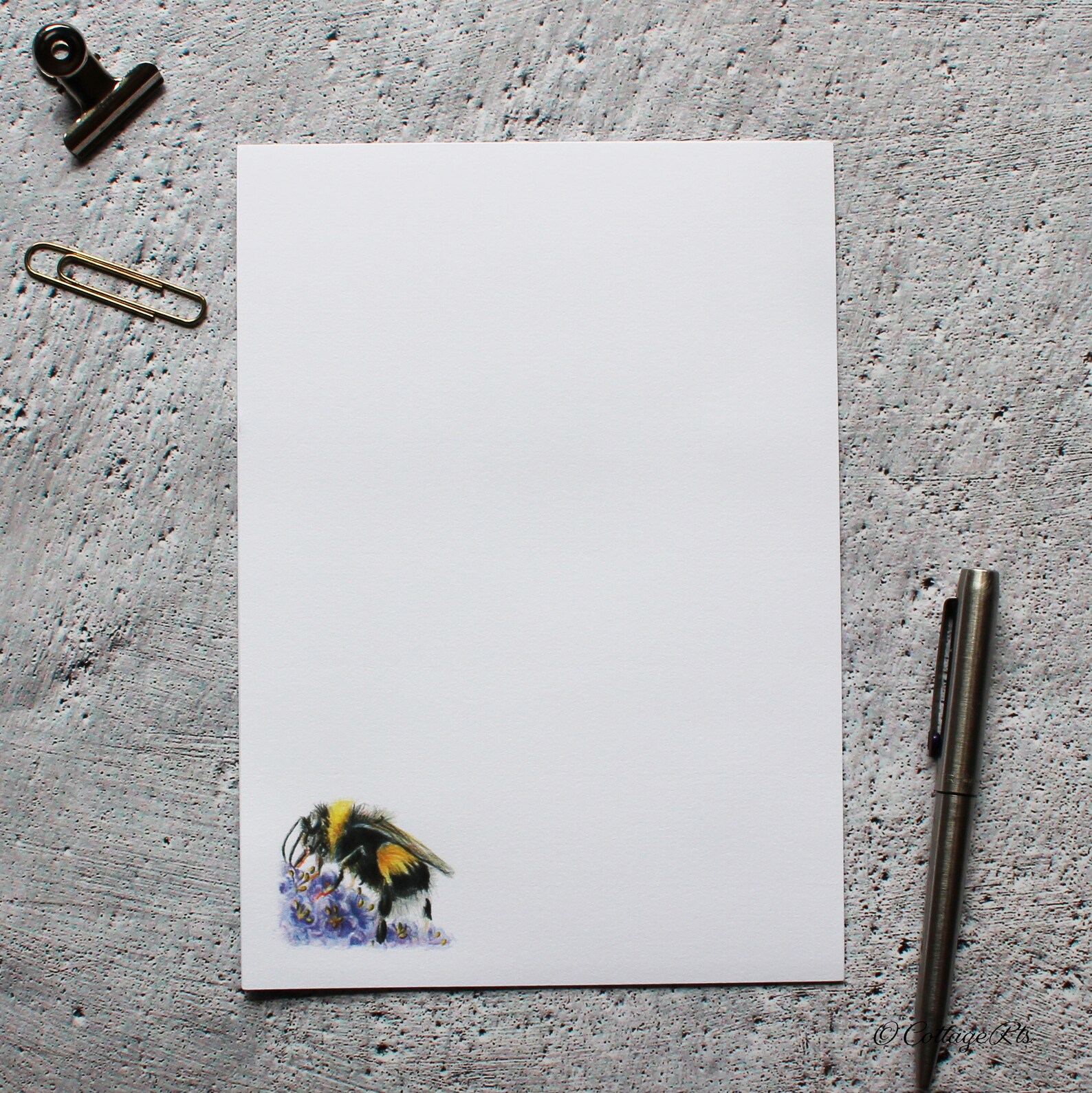 Floral Bumble Bee Letter Writing Paper Letter Writing Set - Etsy