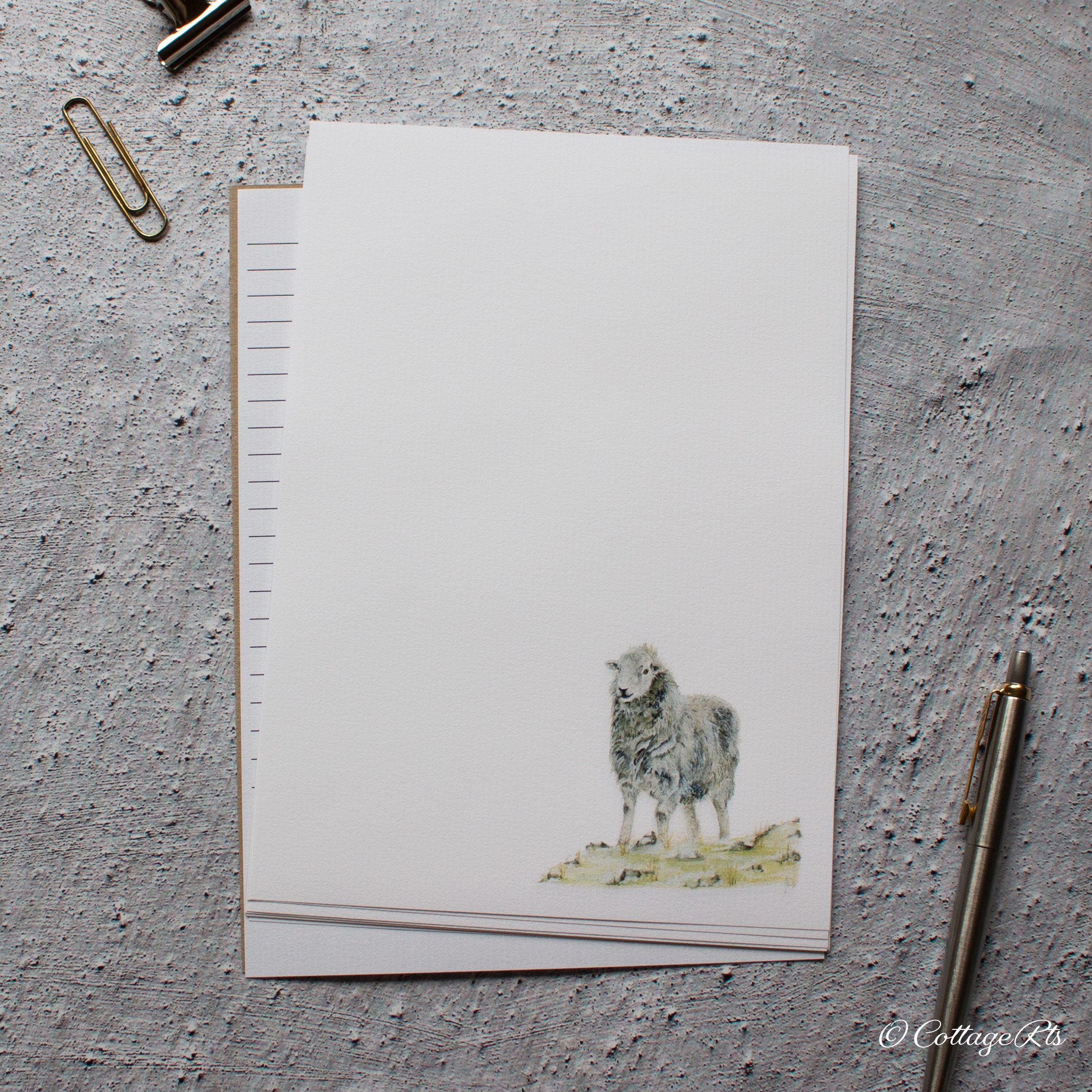 Herdwick Sheep Letter Writing Paper and Envelope Set - Etsy