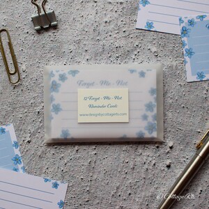 Mini Reminder Cards - Forget-me-not Reminder Cards - Pack of 12 ...