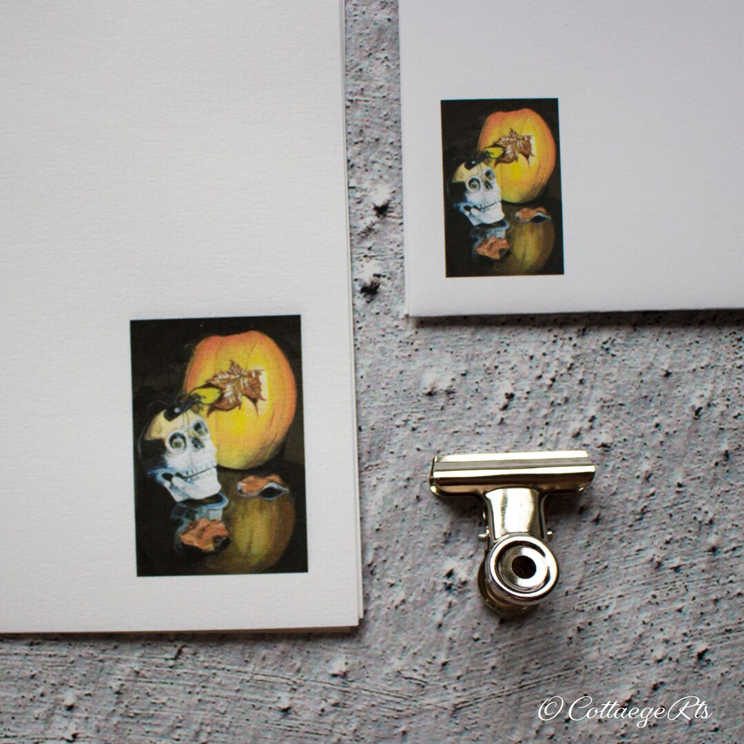 Halloween Letter Writing Paper Stationery Set Designed by Cottagerts - Etsy
