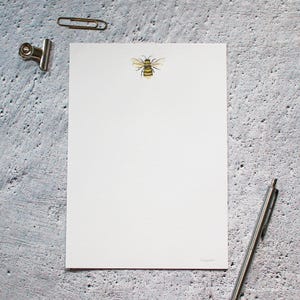 Hand Finished Bumble Bee Letter Writing Paper With Embossed Envelopes ...